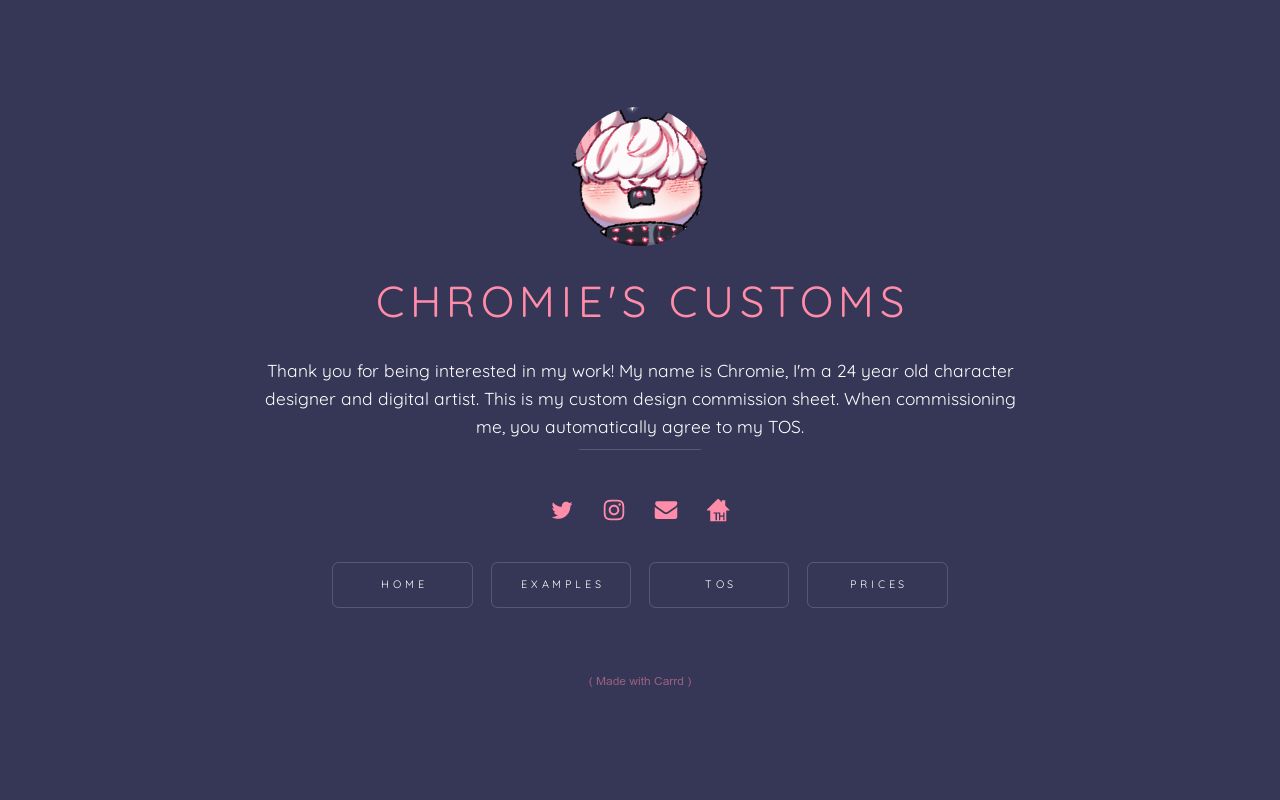 Chromie's Design Commissions